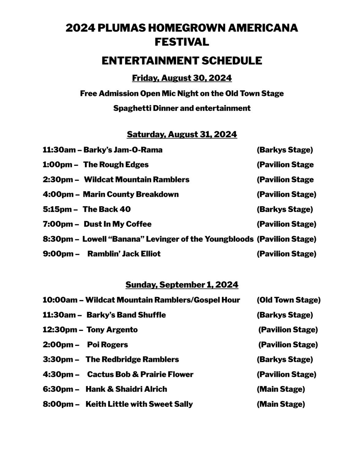 Americana Music Festival Set For August 30-September 1 In Quincy ...
